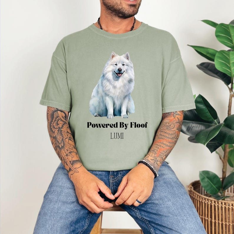 Samoyed Dog: 100% Cotton, Sizes S-4XL in 15 Color Options - Etsy