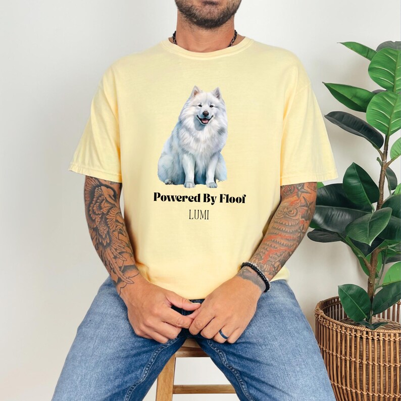 Samoyed Dog: 100% Cotton, Sizes S-4XL in 15 Color Options - Etsy