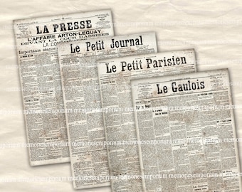 French Newspaper | Etsy
