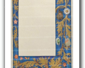Medieval Illuminated Manuscript Pages Full Size with Borders | Etsy