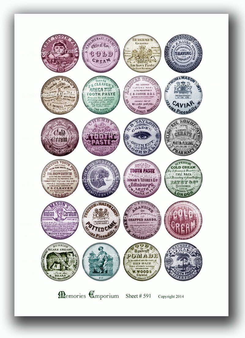 Antique Pot Lids Victorian Apothecary Jar Tops 1.5 Inch - Etsy