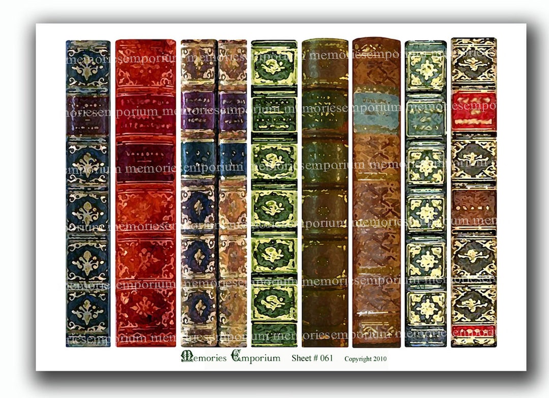 Bookmarks Antique Book Lover Library Paintings Printable Vintage Book ...