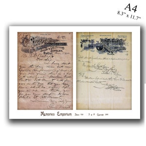 American Letterheads Antique Receipt Accounts Old Business Stationery ...