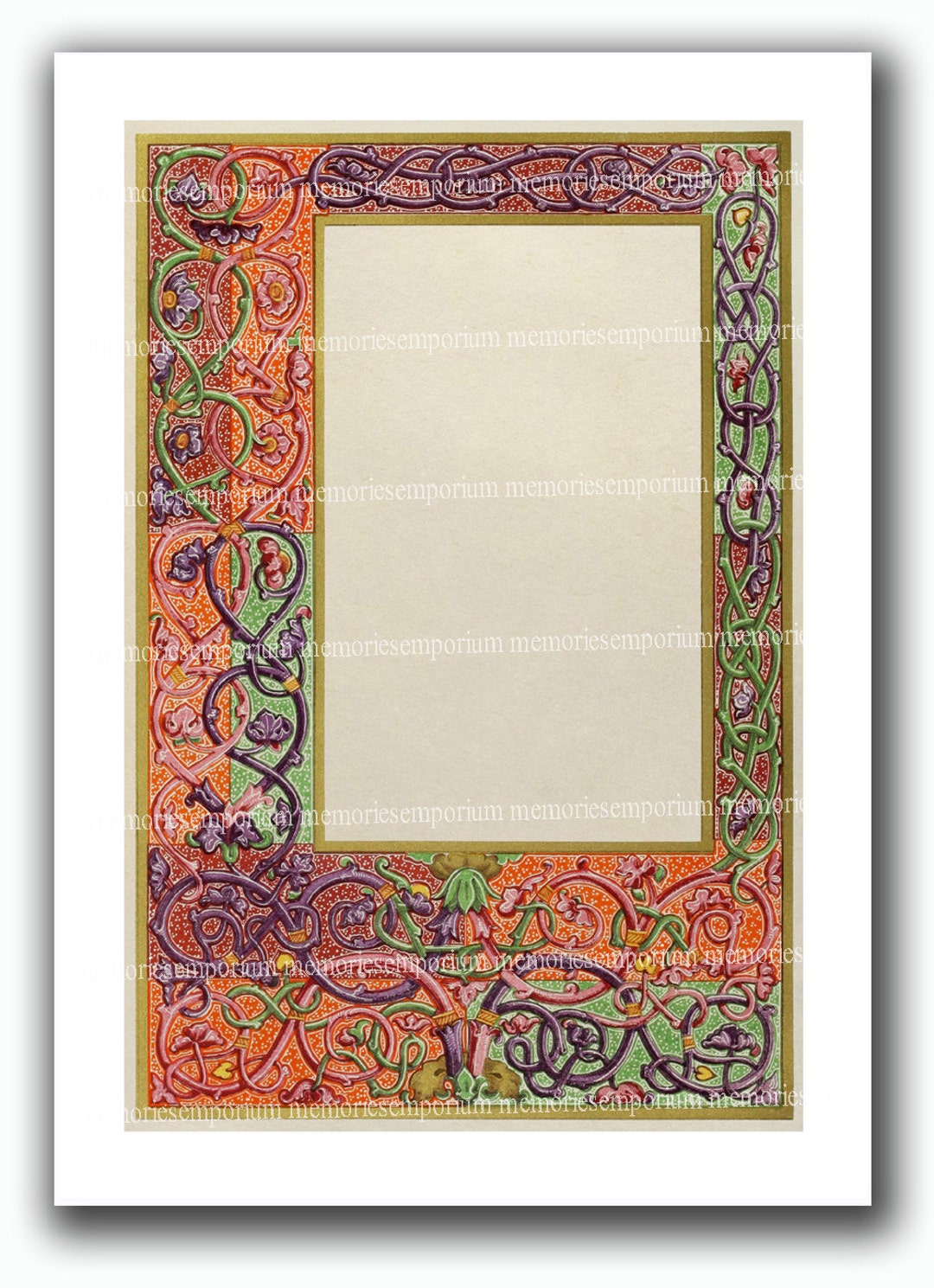 Stationery Renaissance Medieval Wedding Page Florentine for Invitations ...