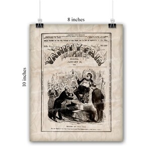 Vanity Fair, 1860s Printable Magazine Covers Vintage US Old Newspaper ...