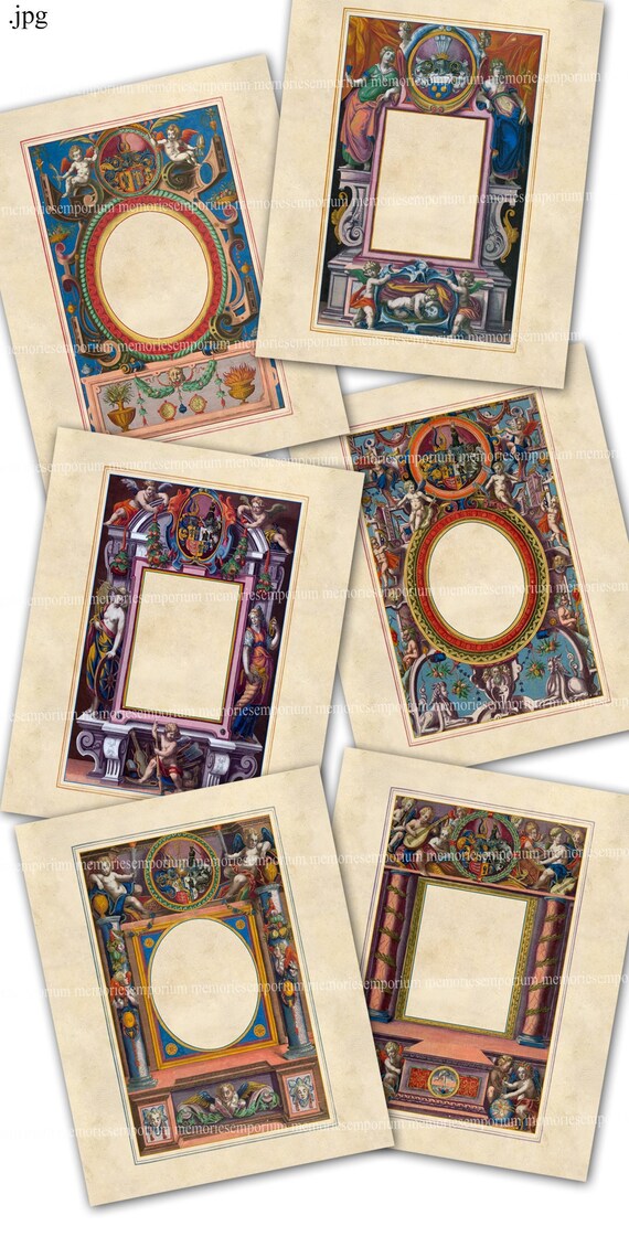 Printable Download Renaissance Illuminated Pages for Wedding - Etsy