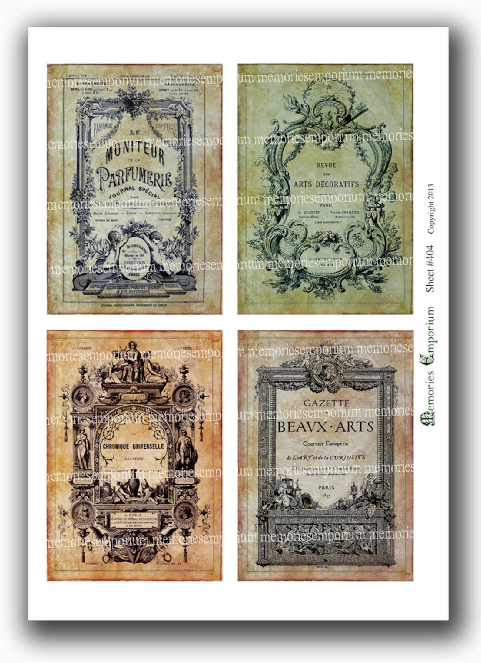 Antique French Magazines Newspapers Paris Periodicals Journals Shabby ...