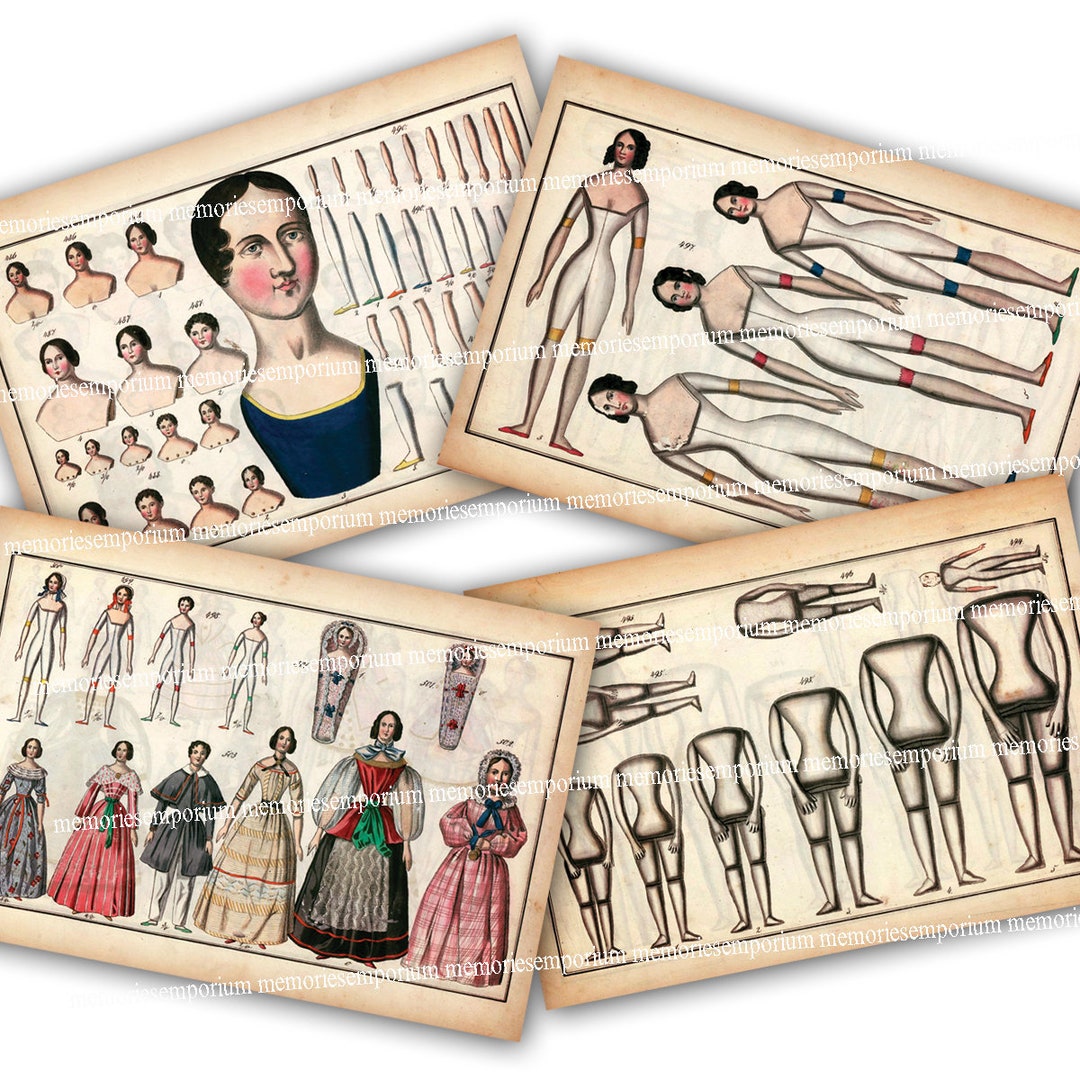 Antique Dolls Toy Catalog Pages Printable Download Doll Parts Heads ...