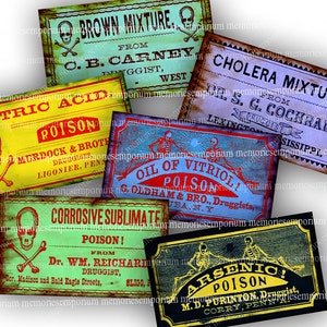 Halloween Poison Labels Skull and Crossbones Printable Download for ...