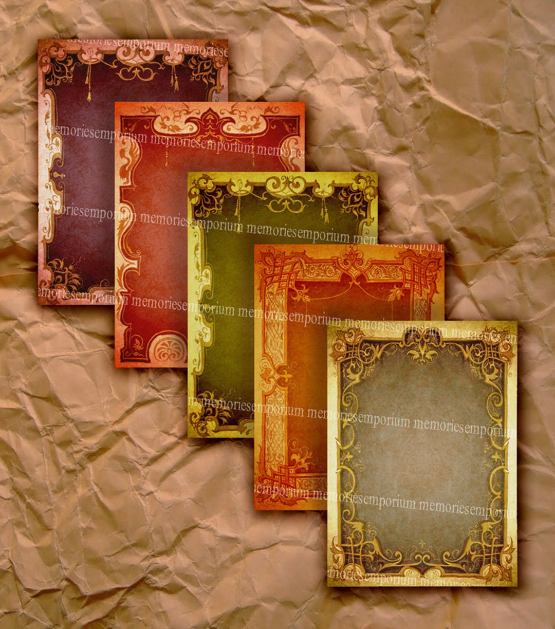 Antique Gift Tag Card Frames Shabby Chic ATC ACEO Size Swing Hang ...