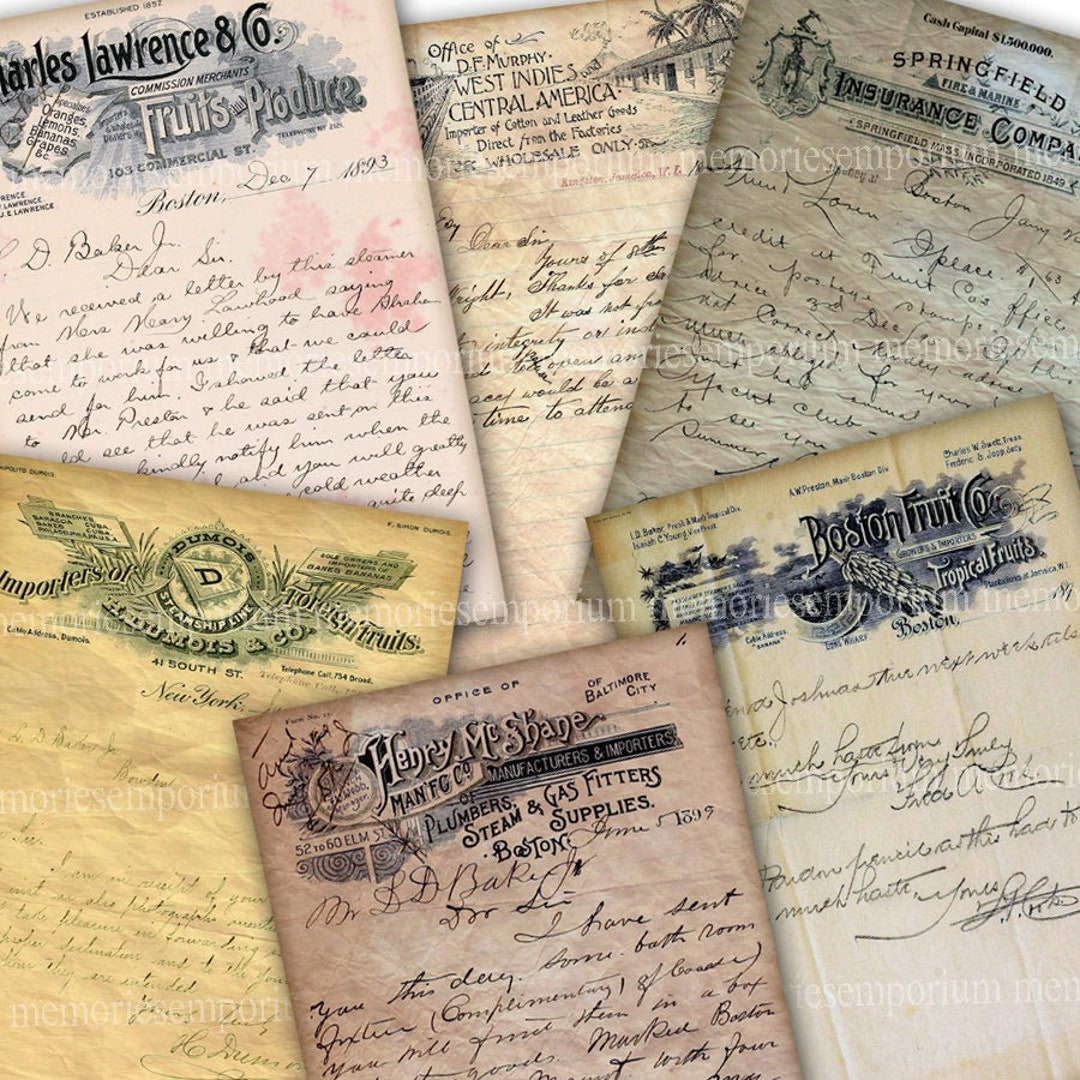 American Letterheads Antique Receipt Accounts Old Business Stationery ...