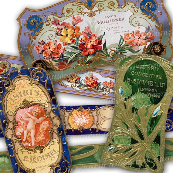 Printable Download Beauty Soap Label French Art Nouveau | Etsy