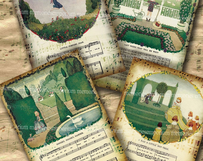 Playing Card Parlor Games Covers ATC ACEO Children Antique - Etsy