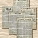 Old French Newspapers Decoupage Newsprint Shabby Chic Grunge ACEO ATC ...