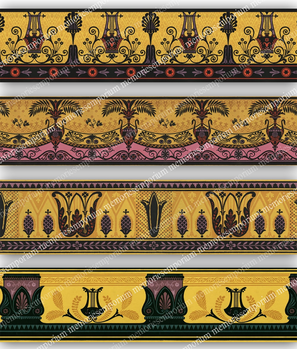 Georgian Regency Antique Grecian Borders for Decoupage Frames Edging ...