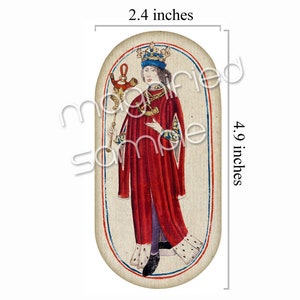 Medieval Oval Playing Cards Cloisters Full Set of 52 Printable Download ...