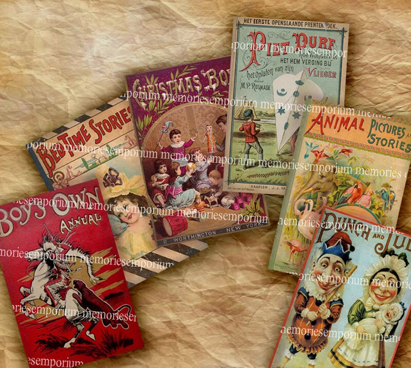 Childrens Storybook Covers Antique Story Book Kids Adventure Picture ...