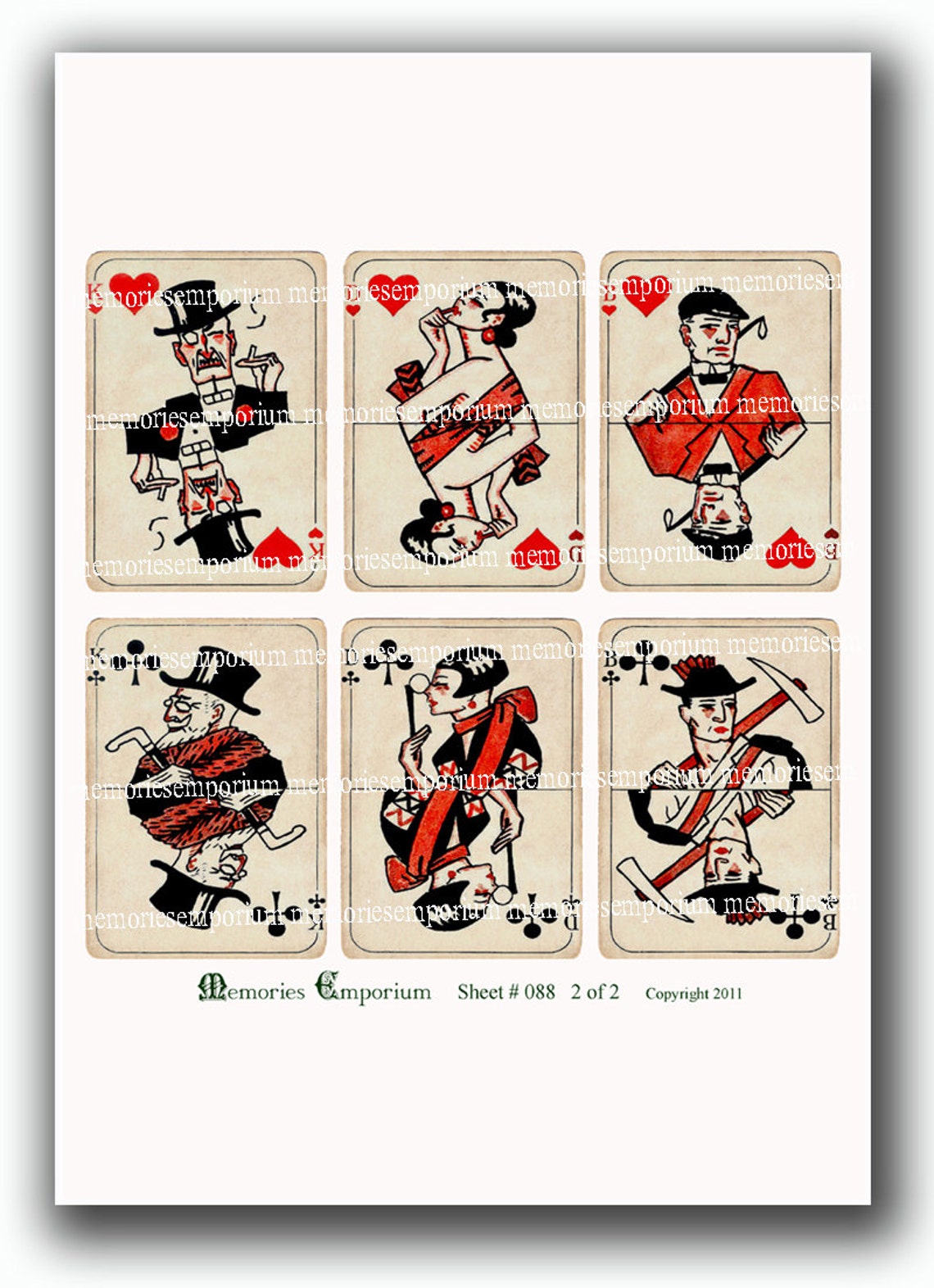 Art Deco Playing Cards ATC ACEO Card Games Twenties 20s 1920s - Etsy