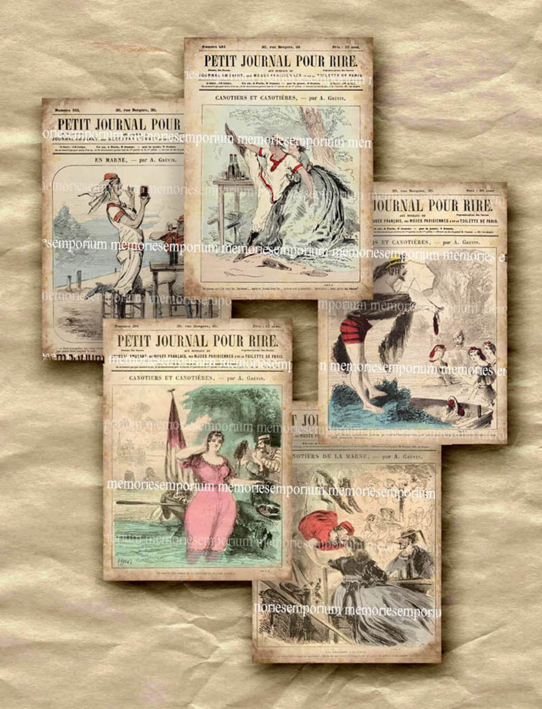 Vintage French Newspaper Paris Shabby Chic Digital Paper Printable ...