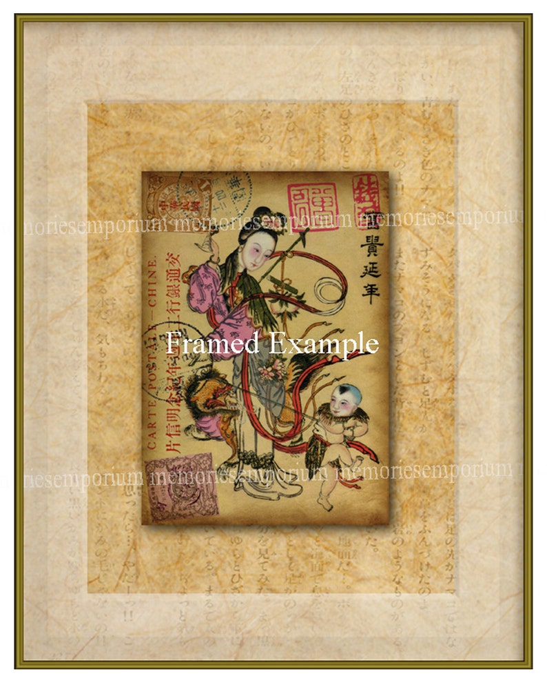 Chinese Postcards Asian Oriental Fantasy Chine Antique Postage - Etsy