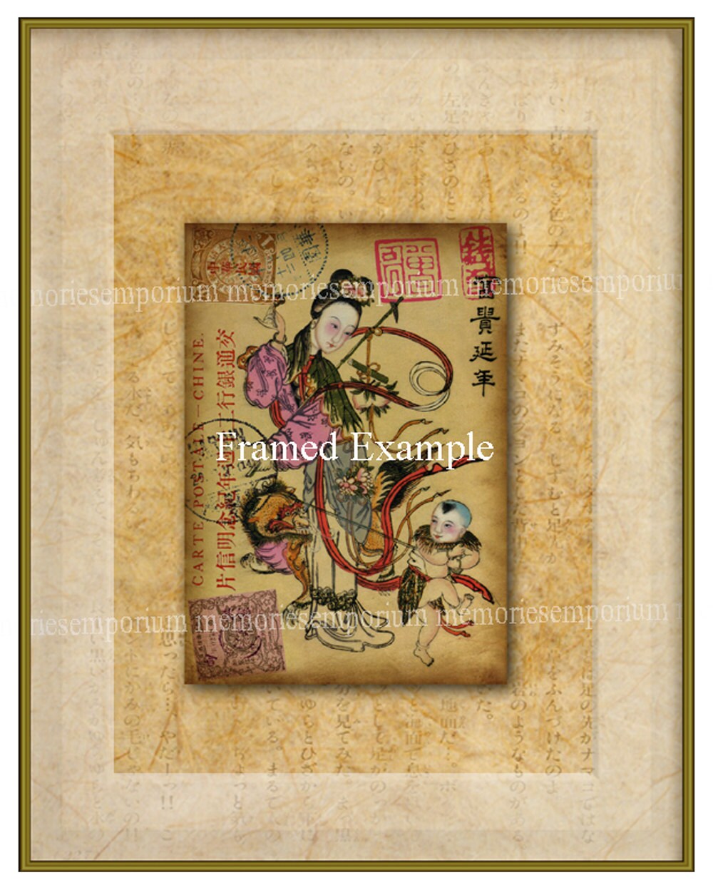 Chinese Postcards Asian Oriental Fantasy Chine Antique Postage - Etsy