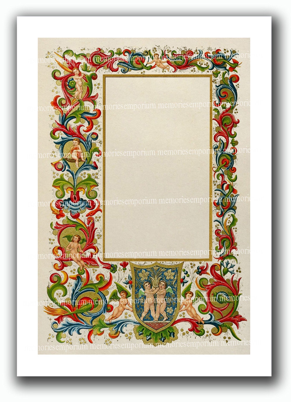 Renaissance Stationery Page for Wedding Invitations | Etsy