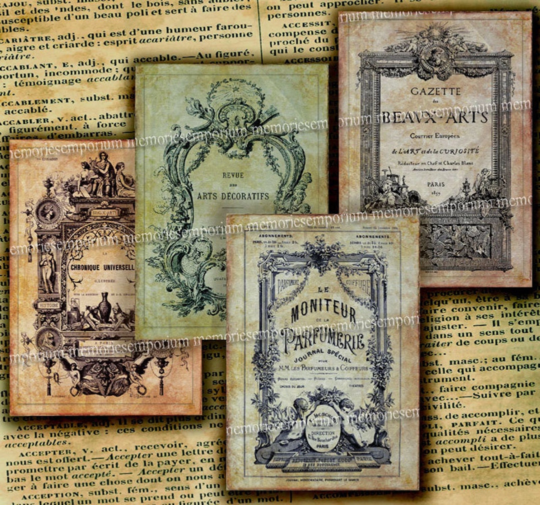 Antique French Magazines Newspapers Paris Periodicals Journals Shabby ...