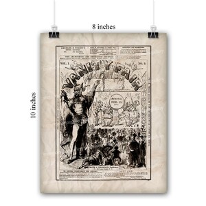 Vanity Fair, 1860s Printable Magazine Covers Vintage US Old Newspaper ...