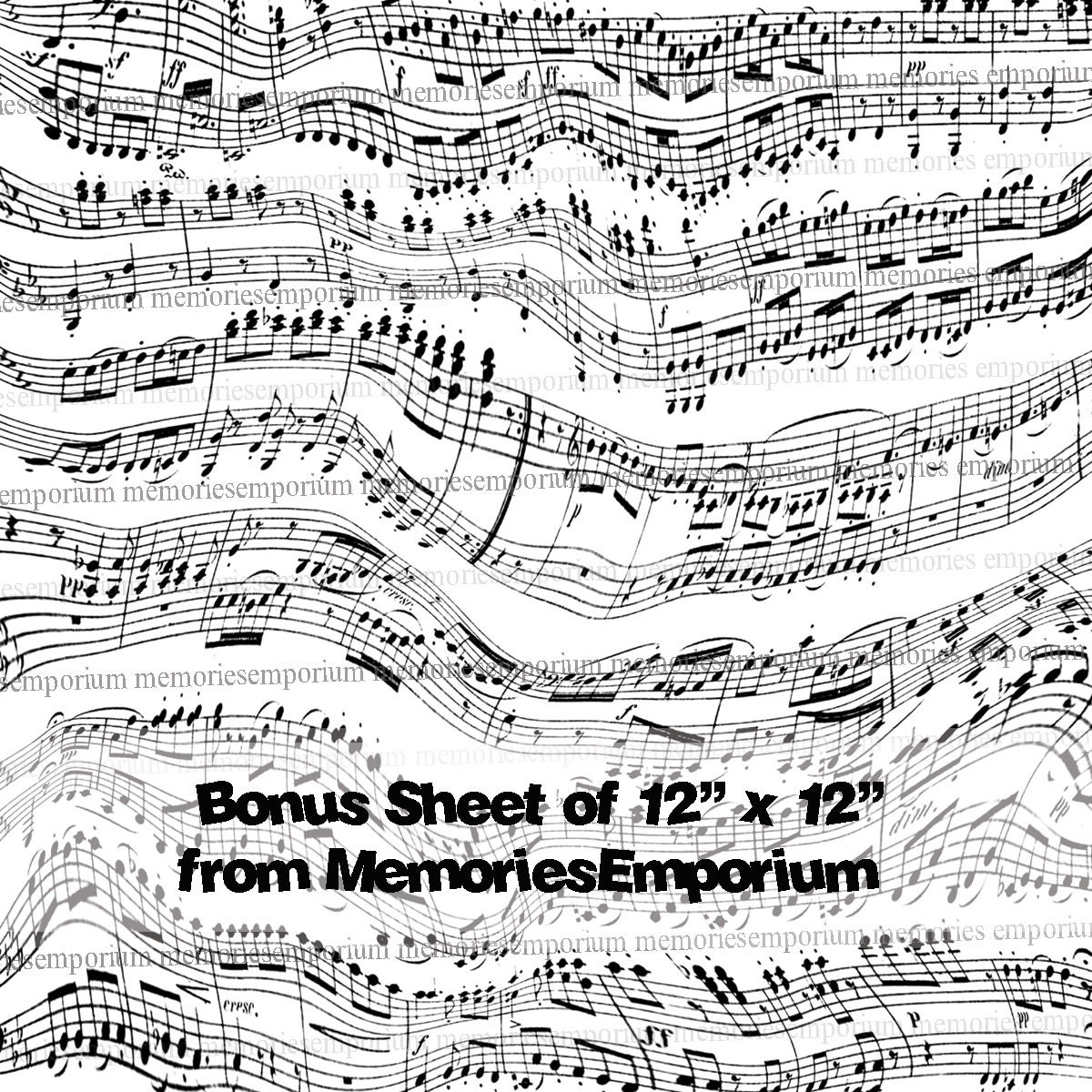 Sheet Music Notes Black and White Musical Score Music Page Digital ...