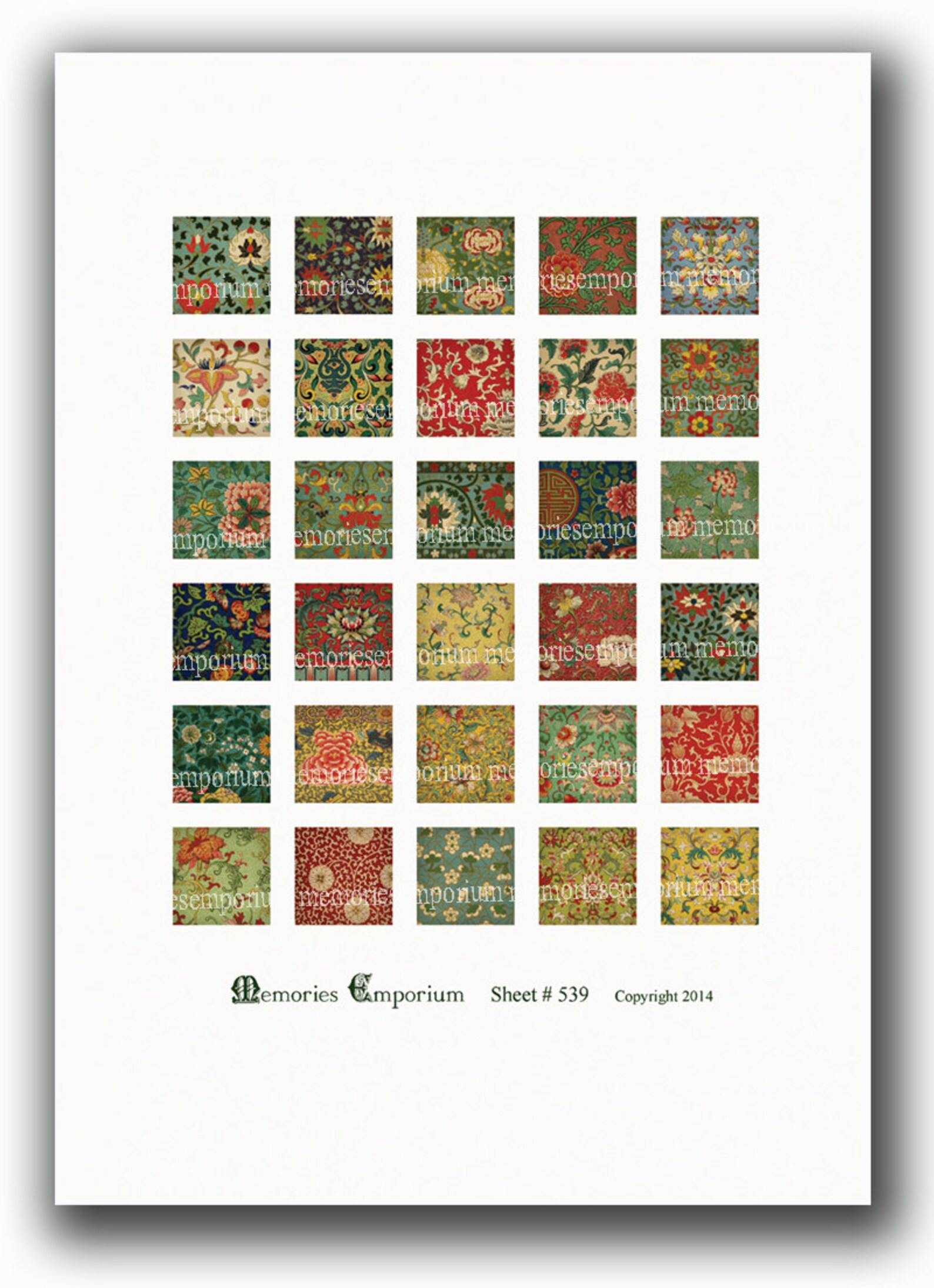 Chinese Squares Asian Inchies Oriental Chinois Digital Collage - Etsy