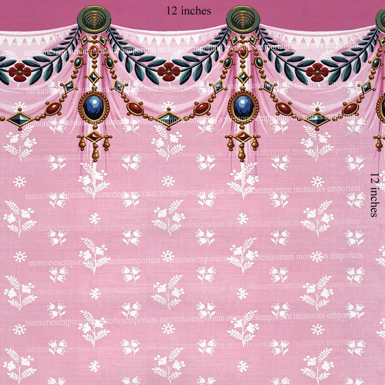 12 X 12 Wallpaper Samples Victorian Regency Antique Digital Papers for ...