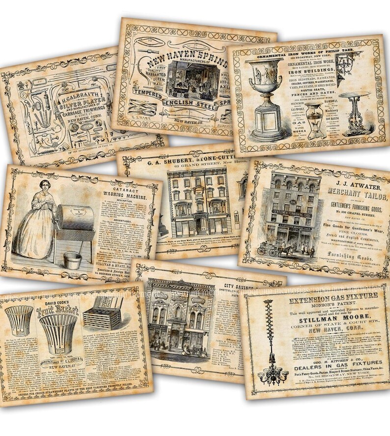 Old American Advertisements Printable Download Journaling Scrapbooking ...