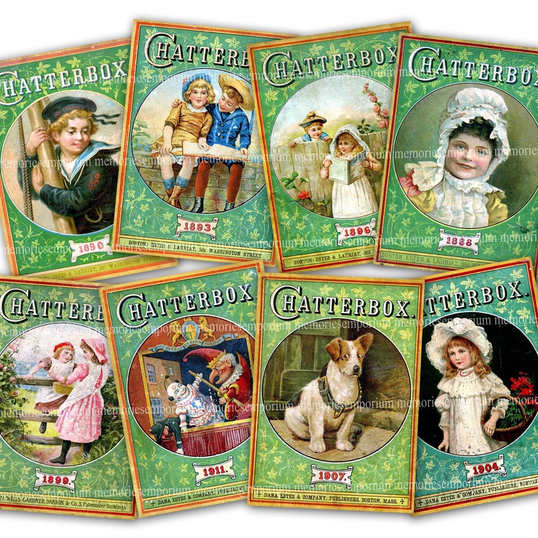 Chatterbox Printable Download Old American Childrens Book Antique Kids ...