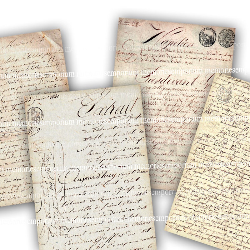 French Script Paper - Etsy