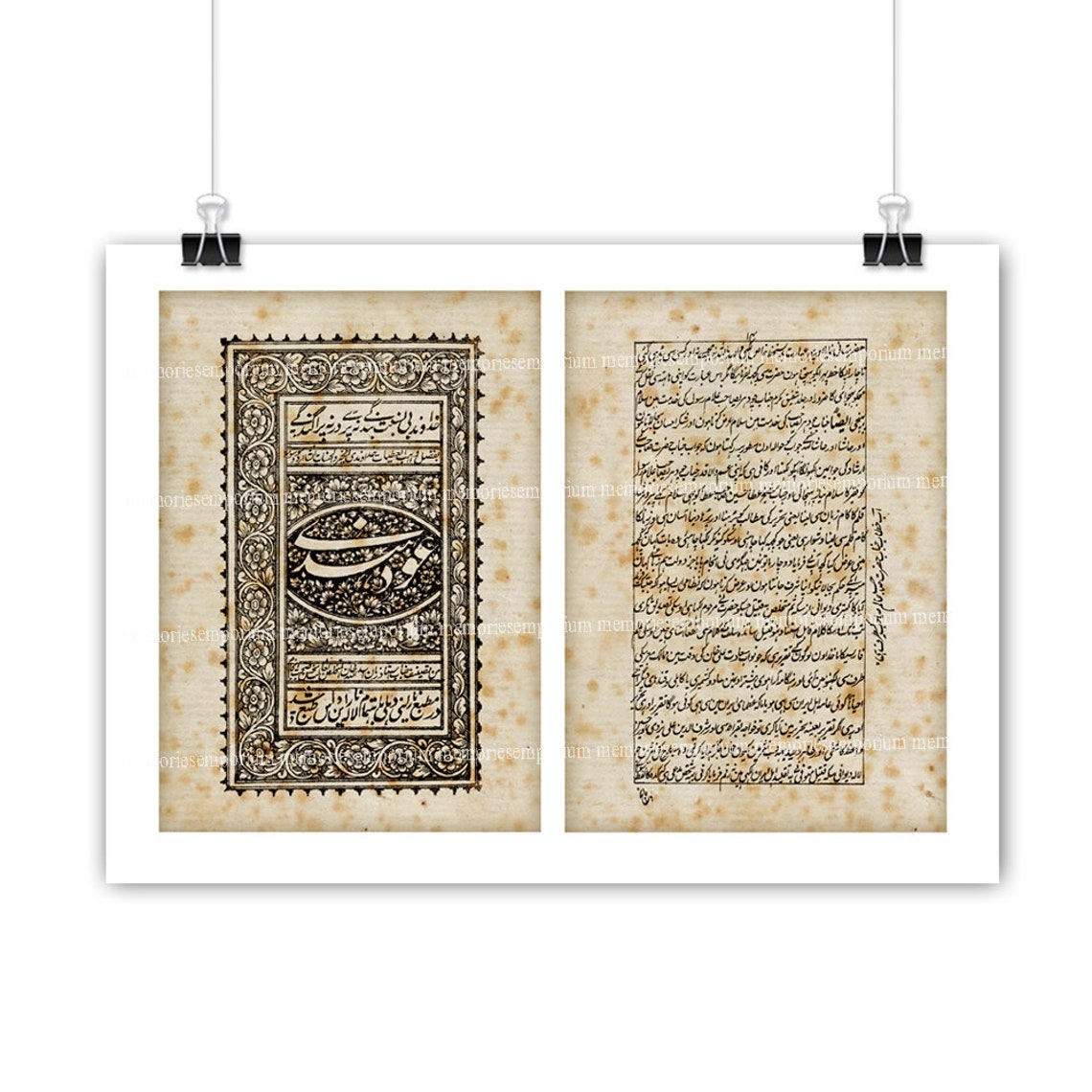 India Hindi Printable Download Paper Ephemera Old Book Calligraphy Page ...