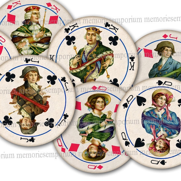 Round Playing Cards - Etsy