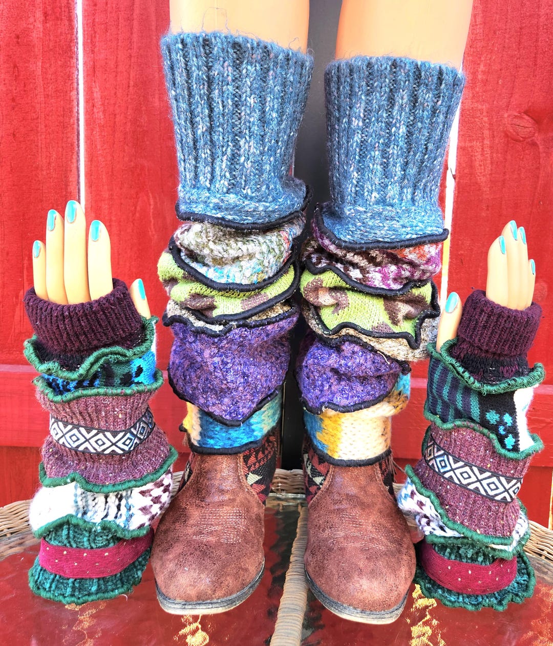 Leg Warmers\gloves Set - Etsy