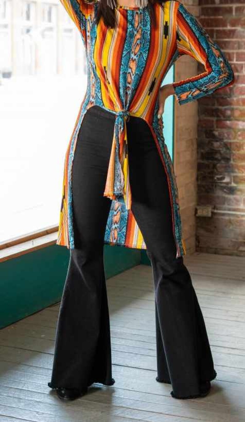 Red Yellow Snake Serape Long Sleeve With Double Slits Size Small - Etsy