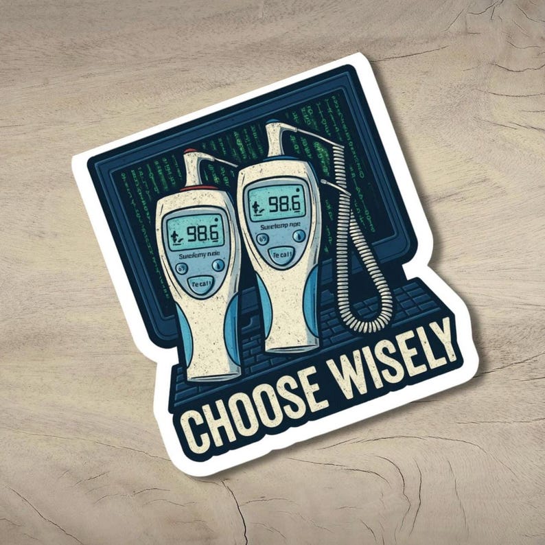 Choose Wisely Matrix Inspired Sticker - Etsy