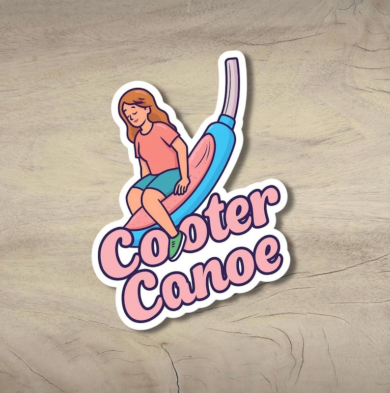 Cooter Canoe Sticker - Etsy