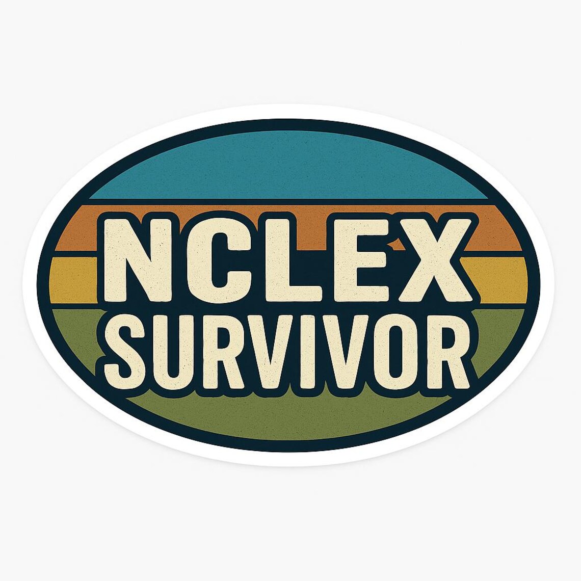 NCLEX Survivor Sticker - Etsy