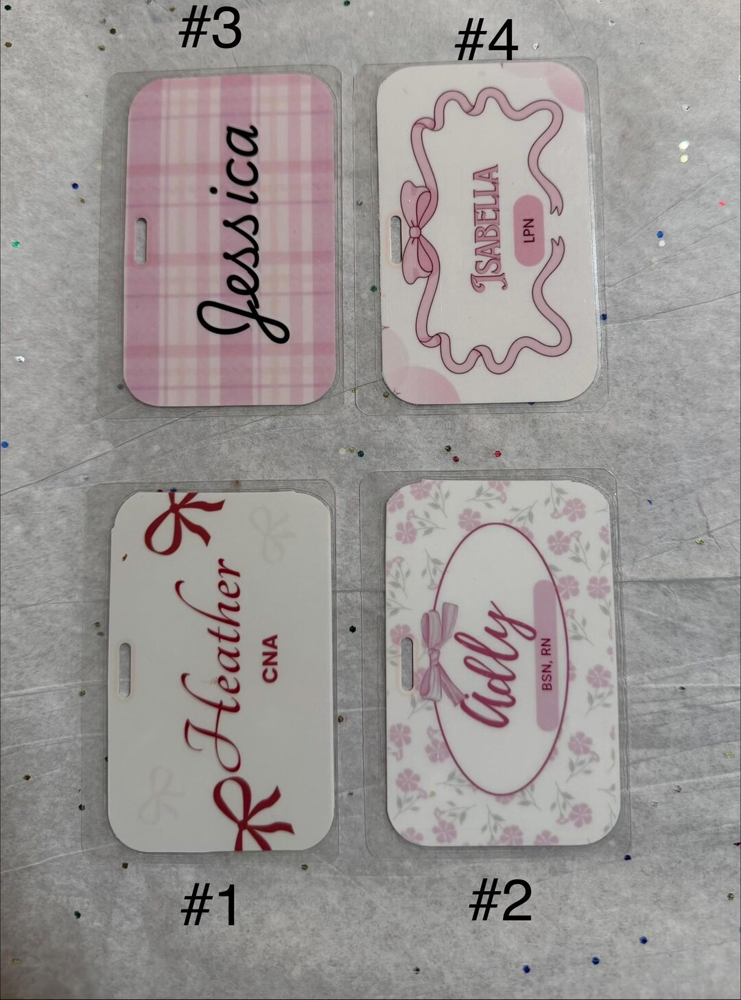 Custom Nurse Badge Name Tag /name Card/custom Nurse Gift / Laminated ...