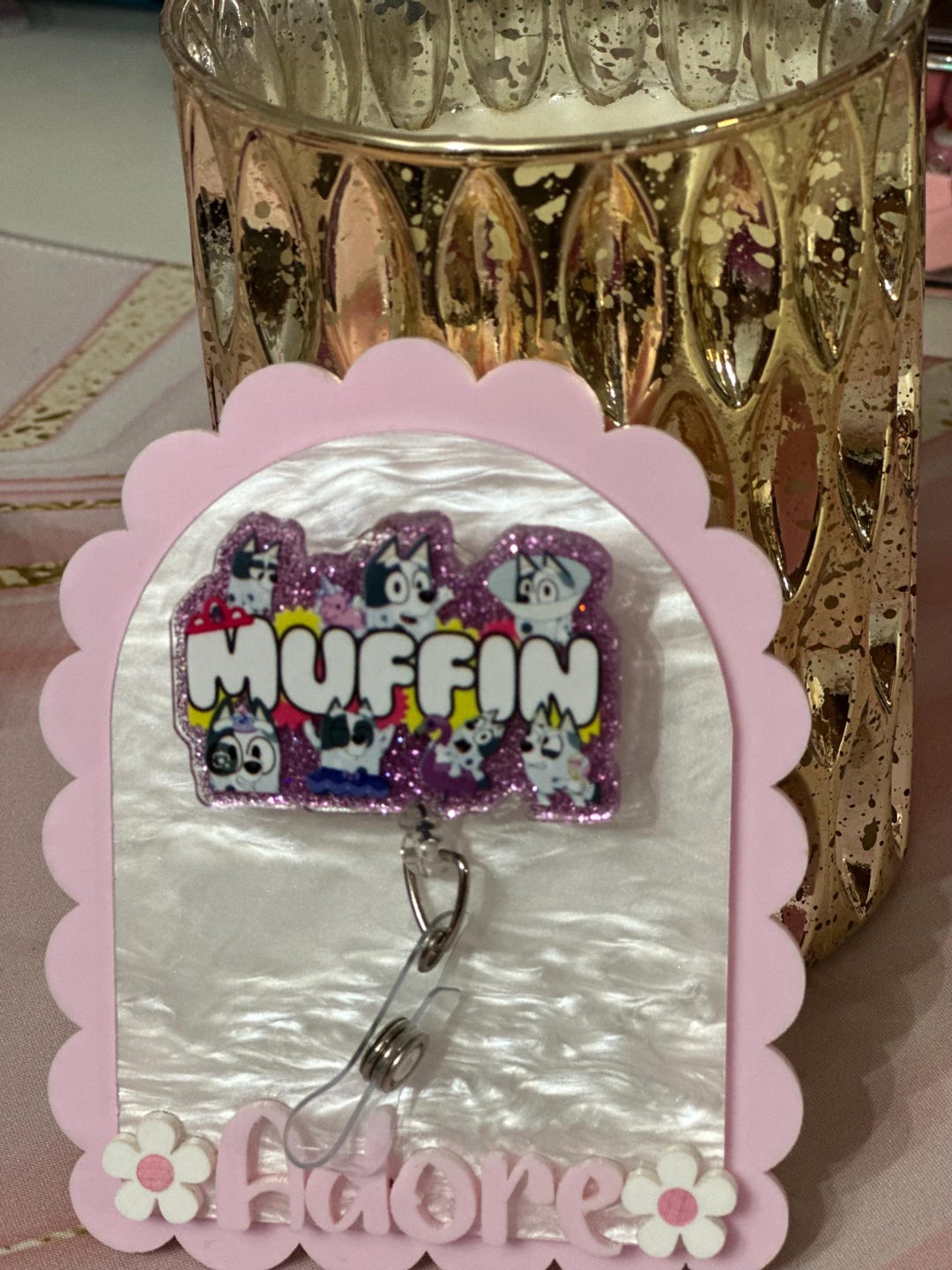 Bluey Dog/muffin /id Tag for Kids/id Badge/pediatric / Nurse Badge ...
