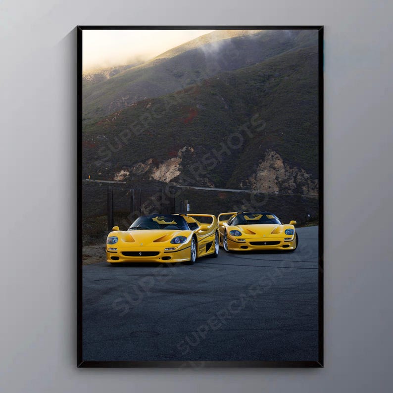 Ferrari F50s Supercar Poster for Car Enthusiasts and Boy's Rooms - Etsy ...
