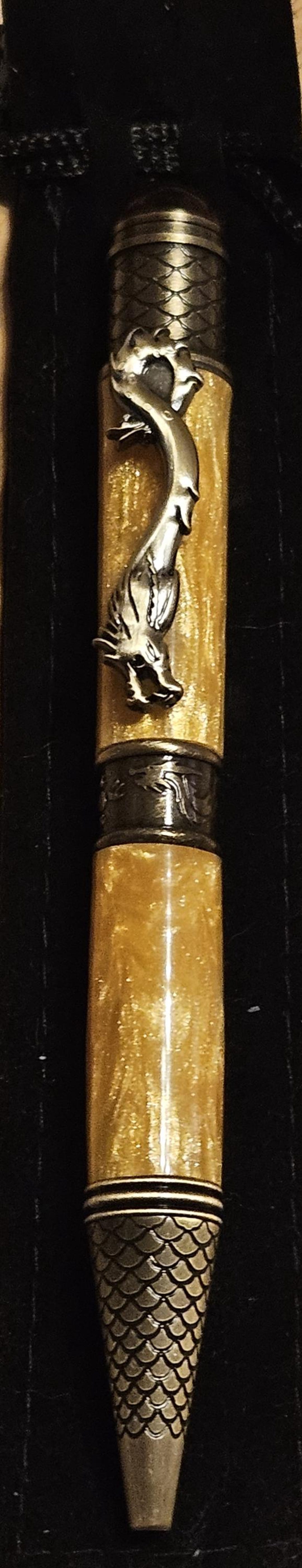 Dragon Pen, Yellow, One-of-a-kind Design, Chinese Dragon - Etsy