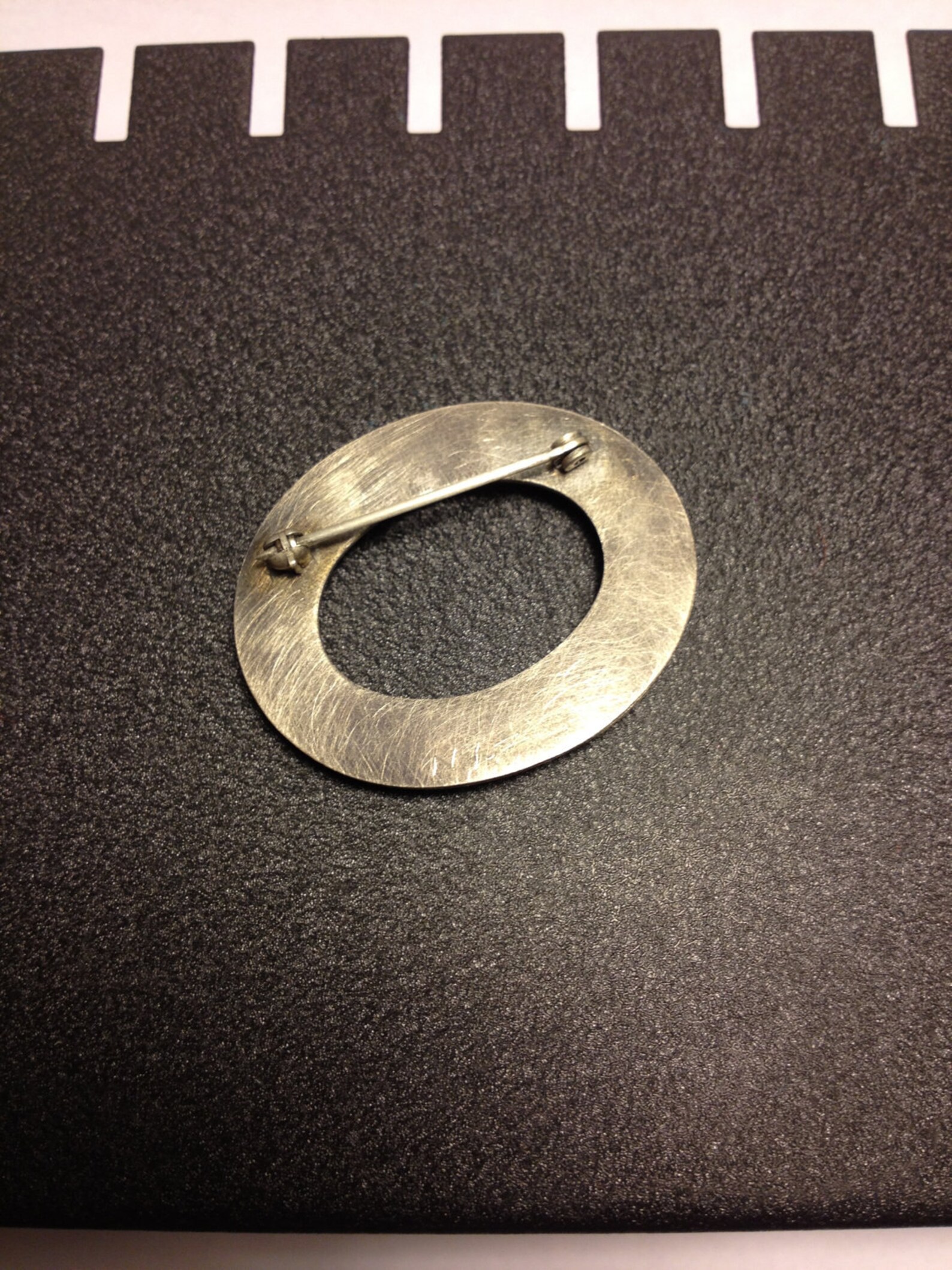 Large Oval Donut Brooch Cool Palette - Etsy