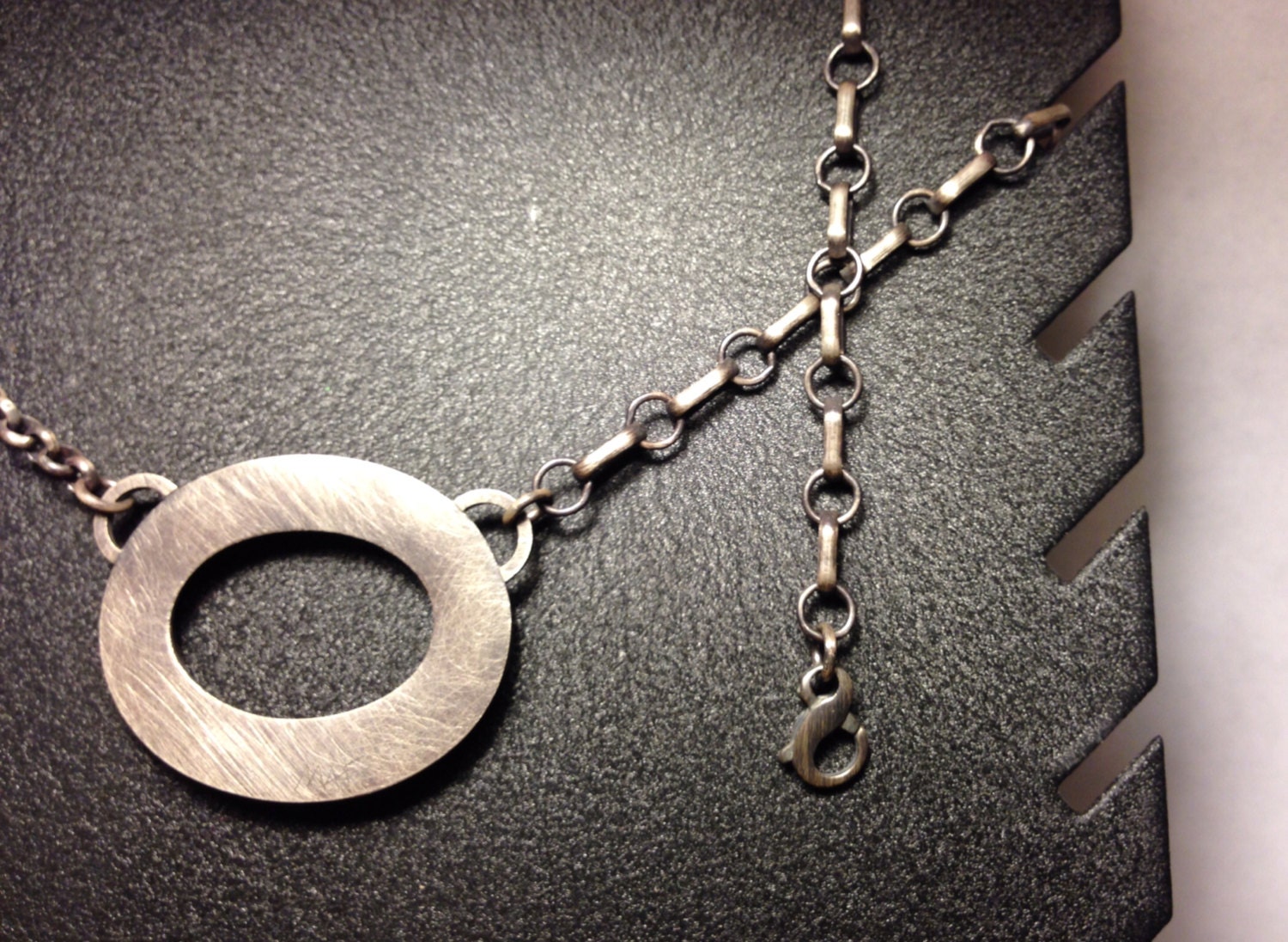 Large Oval Donut Necklace Cool Palette - Etsy