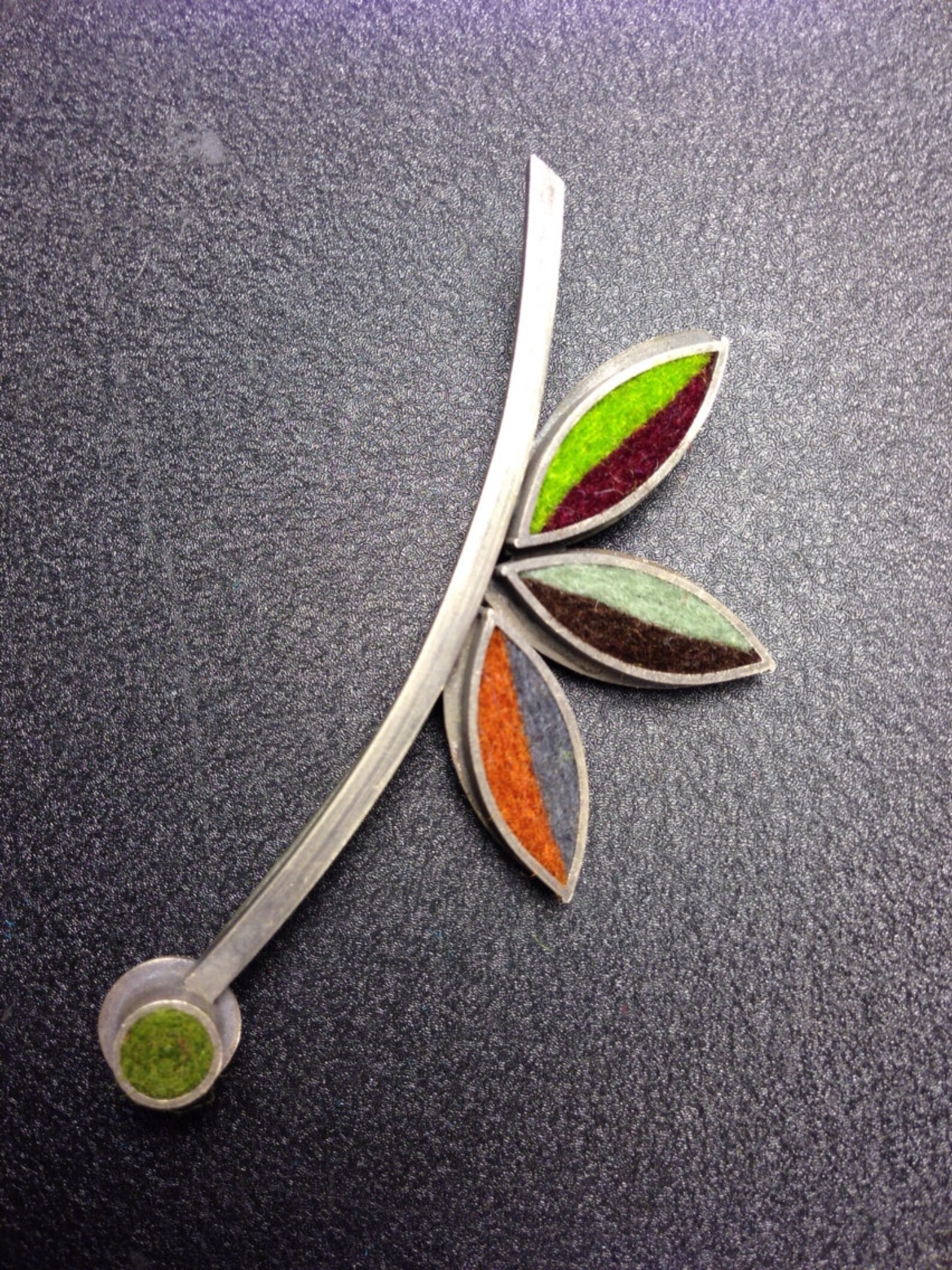 Lotus Flower Brooch Earth Tone Palette - Etsy