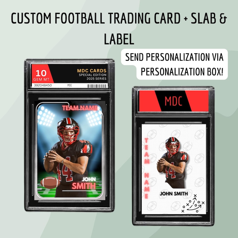 Custom Card Slab Labels - Etsy