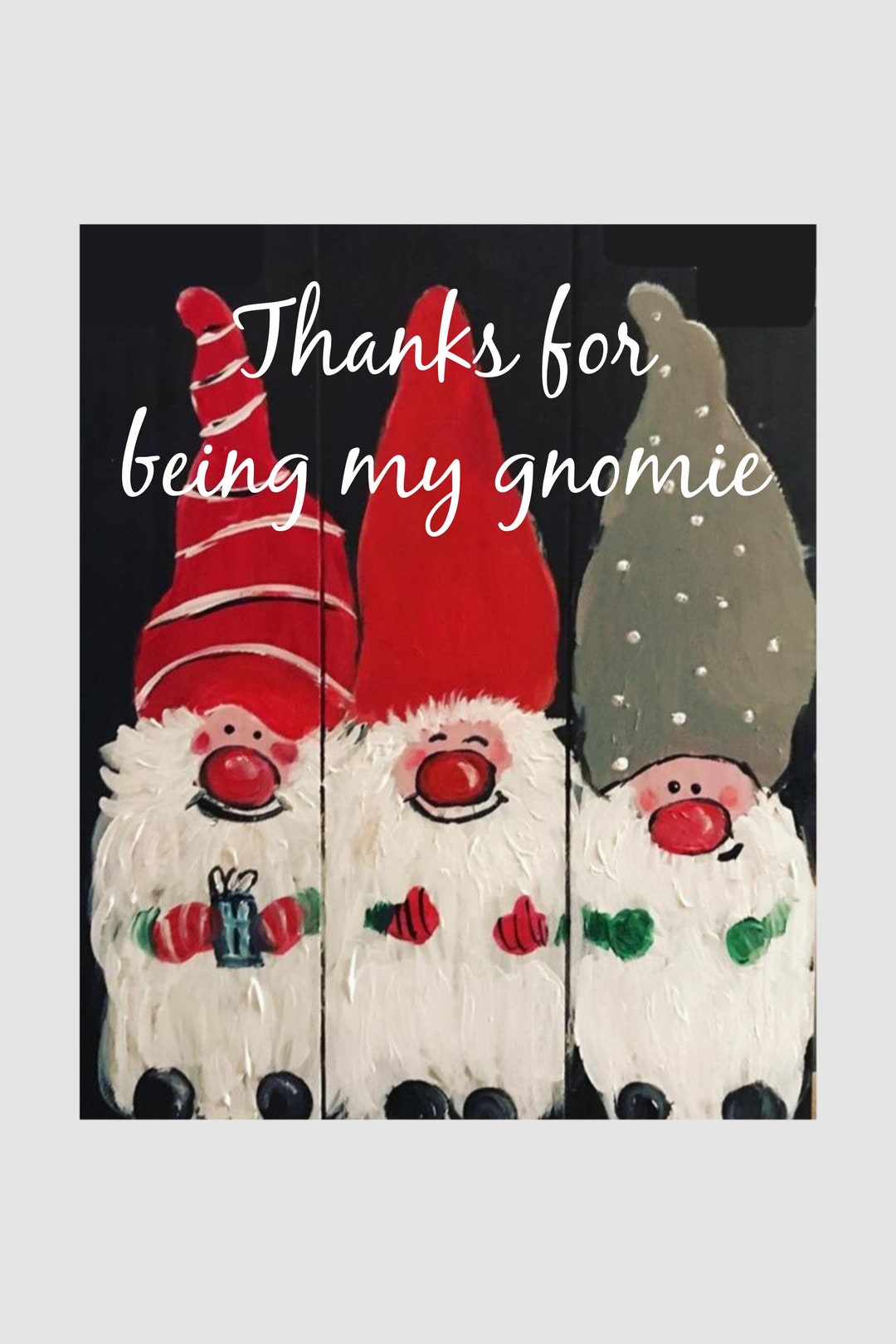 5.5 X 4 Thank You Card: Gnomies - Etsy